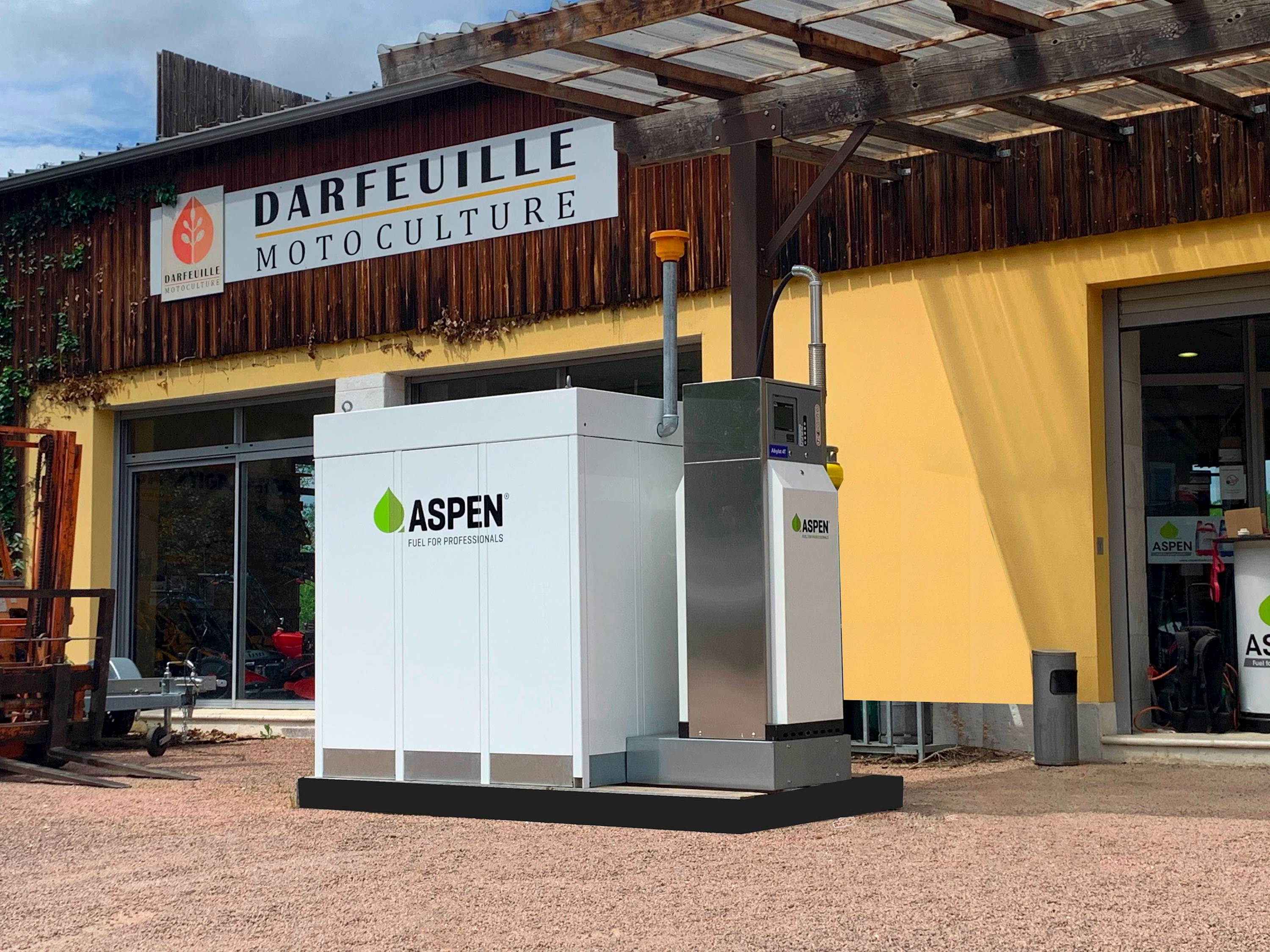 Notre première station-service est installée! | Aspen